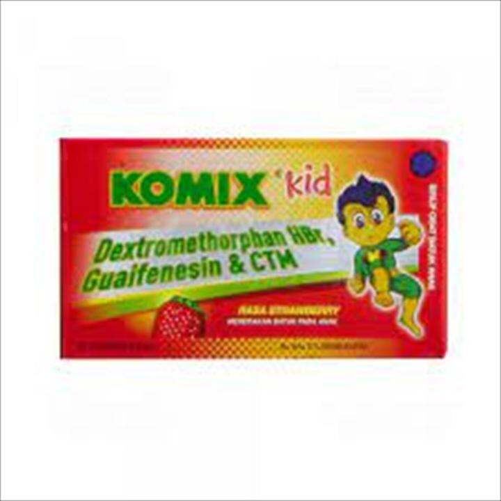 Komix kid Strawberry 1 Box Isi 10 Sachet 5 Ml | Lazada Indonesia