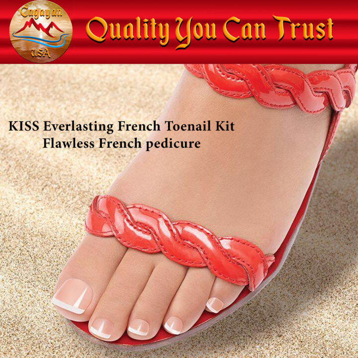 KISS Everlasting French Toenail Kit Flawless French Manicure Features ...