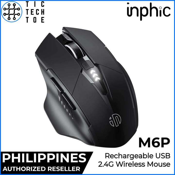 Inphic M6P Rechargeable Mecha Wireless 2.4G USB Ergonomic Gaming Mouse | Lazada PH