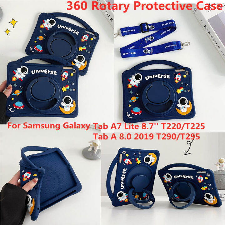 Casing Tablet ซิลิโคนเด็กสำหรับซัมซุงกาแล็กซีแท็บ A7 Lite 8.7 ''SM-T225 ...