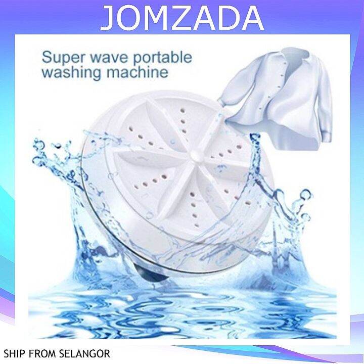 Mini Ultrasonic Turbo Washing Machine Portable Travel Washer Washing ...