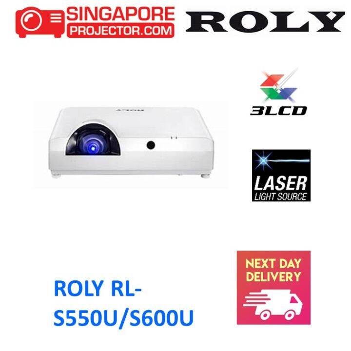 ROLY RL-S550U/S600U WUXGA SHORT THROW LASER PROJECTOR | Lazada Singapore
