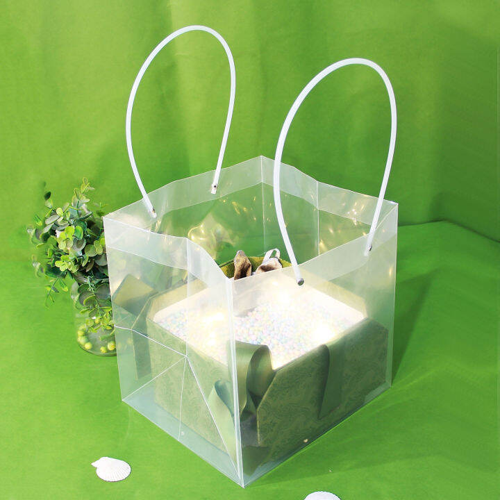PVC Clear Bag Transparent Tote Handbag Gift Clear Bag Gift Packaging ...