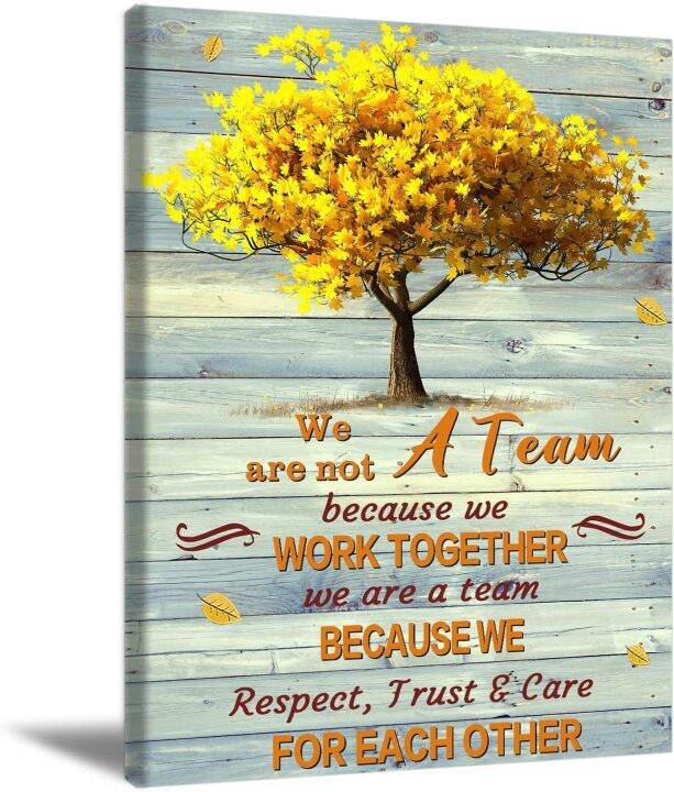 Tree Inspirational Wall Art Office Motivational Poster We Are Not A ...