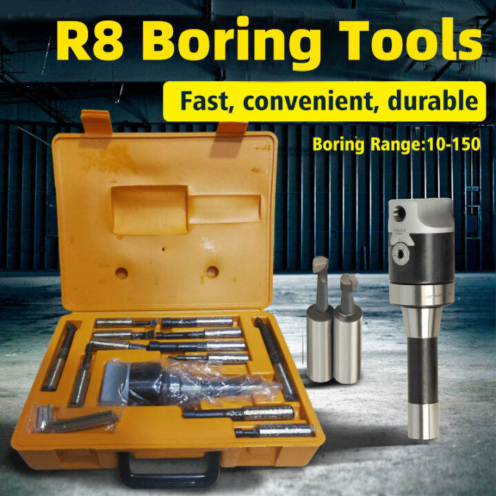 R8 Boring Tools Set 2 Inch Boring Head Lathe Rough Bore Tool Holder R8 ...