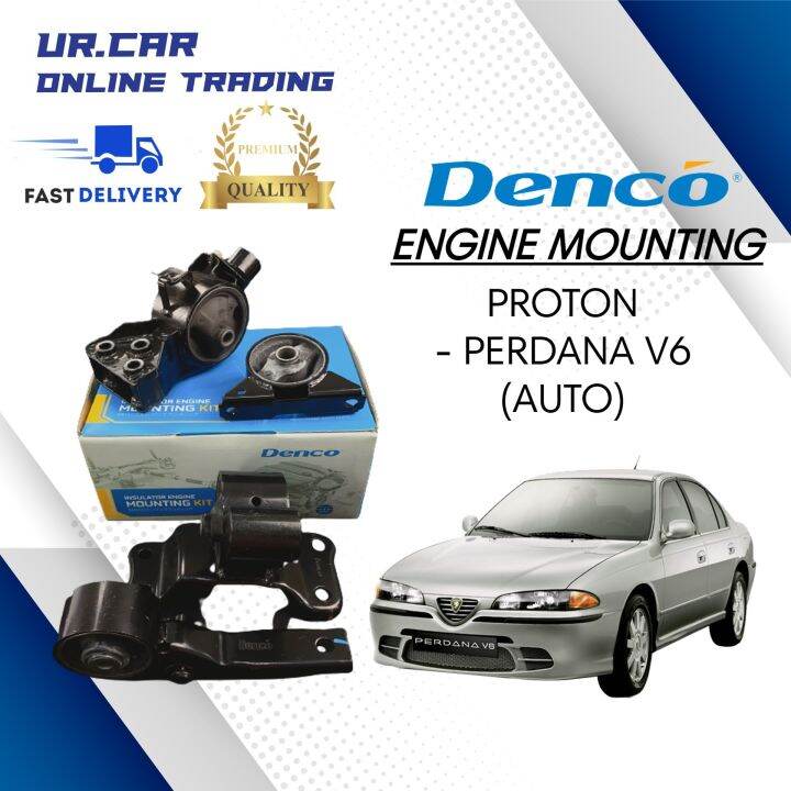 DENCO PROTON PERDANA V6 (AUTO) ENGINE MOUNTING KIT SET PREMIUN QUALITY ...
