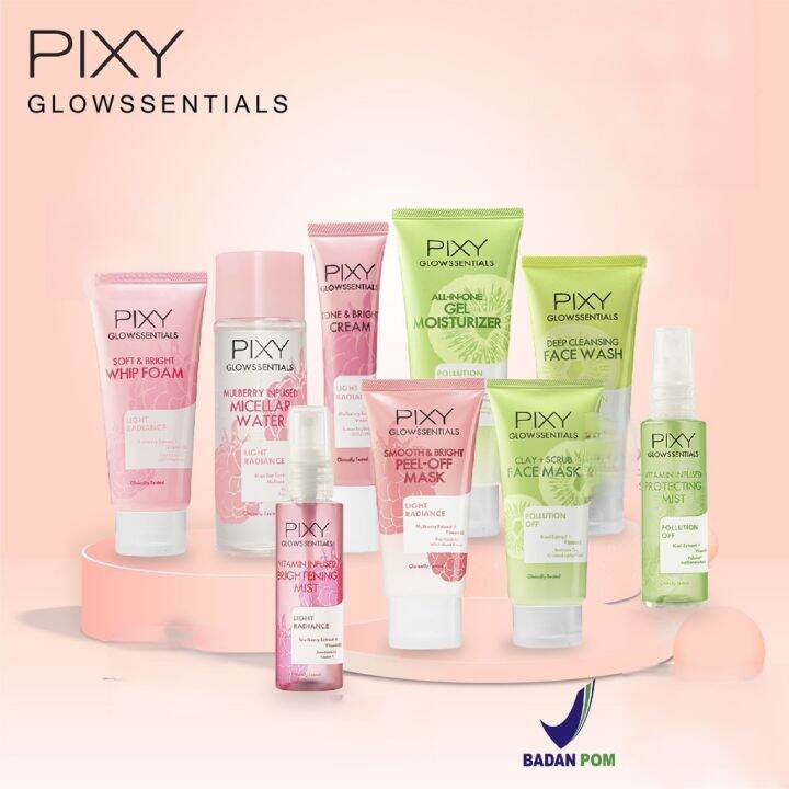 PIXY Glowssentials Light Radiant & Pollution Off Mist, Micellar Water ...