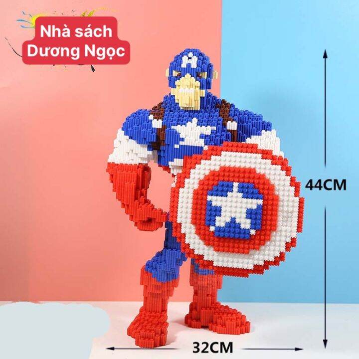 Lego 3D Magic Block DUZ - Mô Hình Lego Captain America - Avenger ( Loại ...