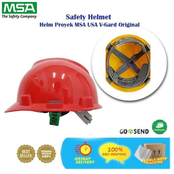 Safety Helmet Helm Proyek MSA USA V-Gard Original Fastrac | Lazada ...
