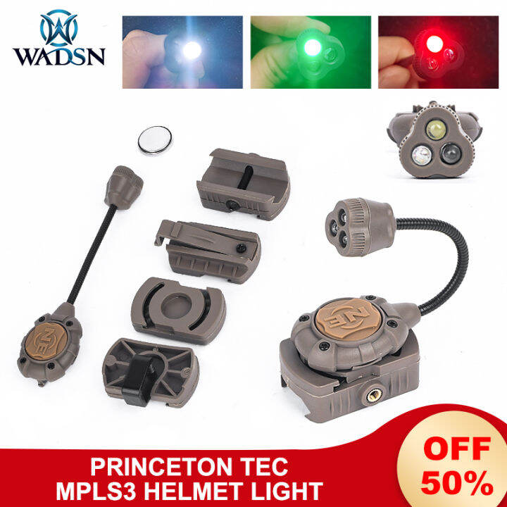 WADSN Tactical Helmet Light Tec Mpls LED Helmet Lights Military ...
