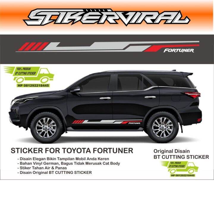 sticker mobil toyota fortuner sticker mobil fortuner stiker toyota ...