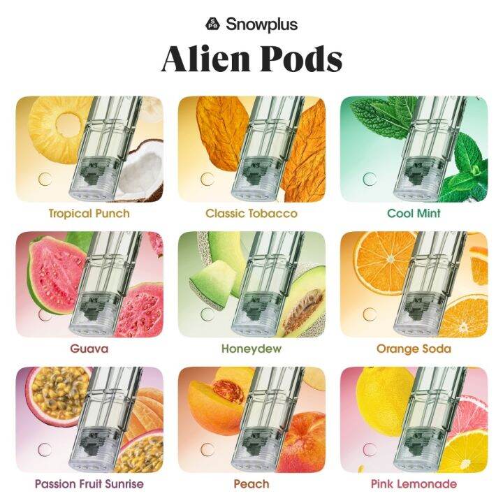 Snowplus Alien Pods Legit Pack of 2 Compatible with Alien Air Alien X ... Snowplus Alien Pods Legit Pack of 2 Compatible with Alien Air Alien X ...