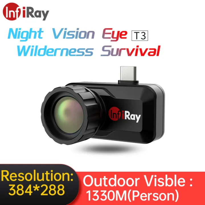 InfiRay อินฟราเรดกล้องถ่ายภาพความร้อน T3 Monocular กล้องความร้อน1300M Night Vision กลางแจ้ง Hunt ...