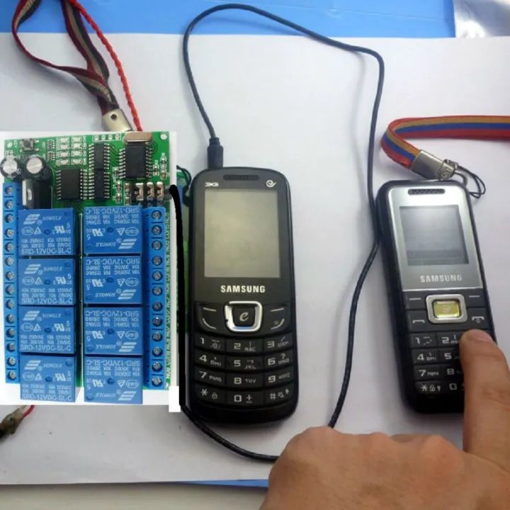 8Ch 12Vdc Dtmf รีเลย์ Mt8870ตัวถอดรหัสรีโมทคอนโทรลโมดูลสำหรับมอเตอร์ Ac ...