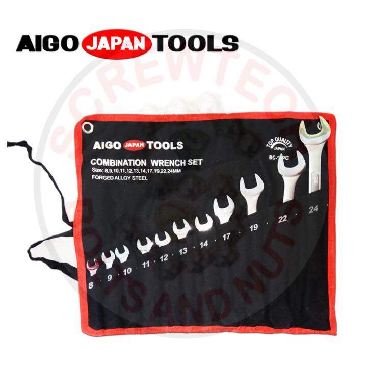 Aigo 11pcs Combination Wrench set 8-24mm | Lazada PH