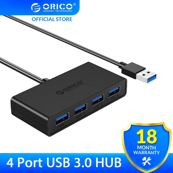 Orico ฮับ USB 3.0 อุปกรณ์เสริมคอมพิวเตอร์ ขนาด 3.3 ฟุต (G11-H4) | Lazada.co.th