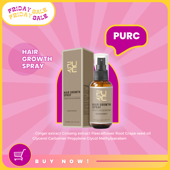 Purc Hair Growth Spray Original 30ml Strengthen The Nutrition Of Hair