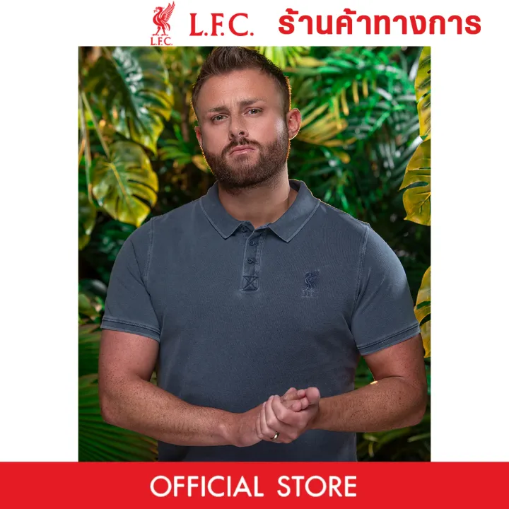LIVERPOOL FOOTBALL CLUB Washed เสื้อโปโลผู้ชาย เสื้อโปโล เสื้อผู้ชาย ...