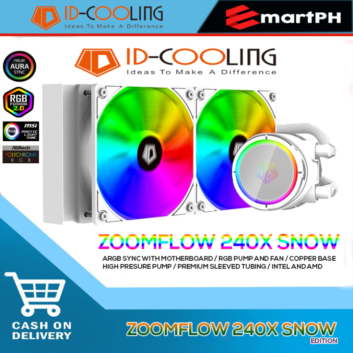 EmartPH Best Buy ID-COOLING ZOOMFLOW 240X SNOW ARGB AIO Water Cooling ...