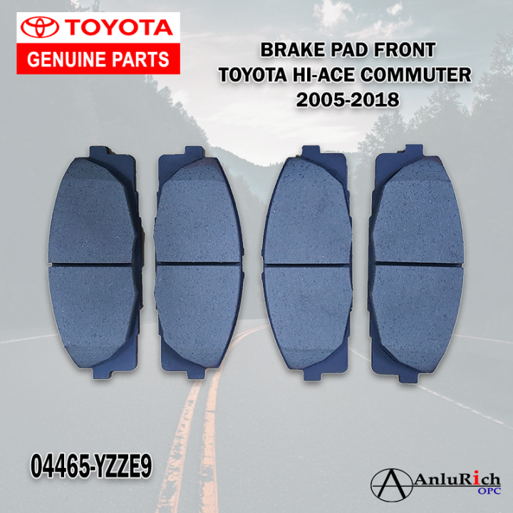 Original Toyota Brake Pad Disc Kit For TOYOTA HI-ACE COMMUTER 2005-2018 (04465-YZZE9) | Lazada PH