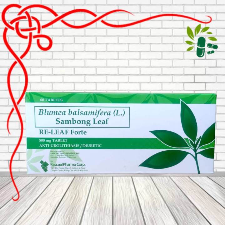RE - LEAF Forte (sambong leaf 500mg) 60 Tablets | Lazada PH