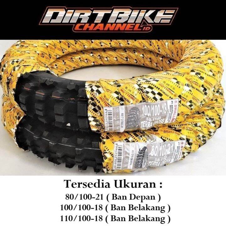 BAN TRAIL SWALLOW TERRA CROSS 18 21 Depan Belakang 100 110 KLX CRF WR KTM YZ | Lazada Indonesia