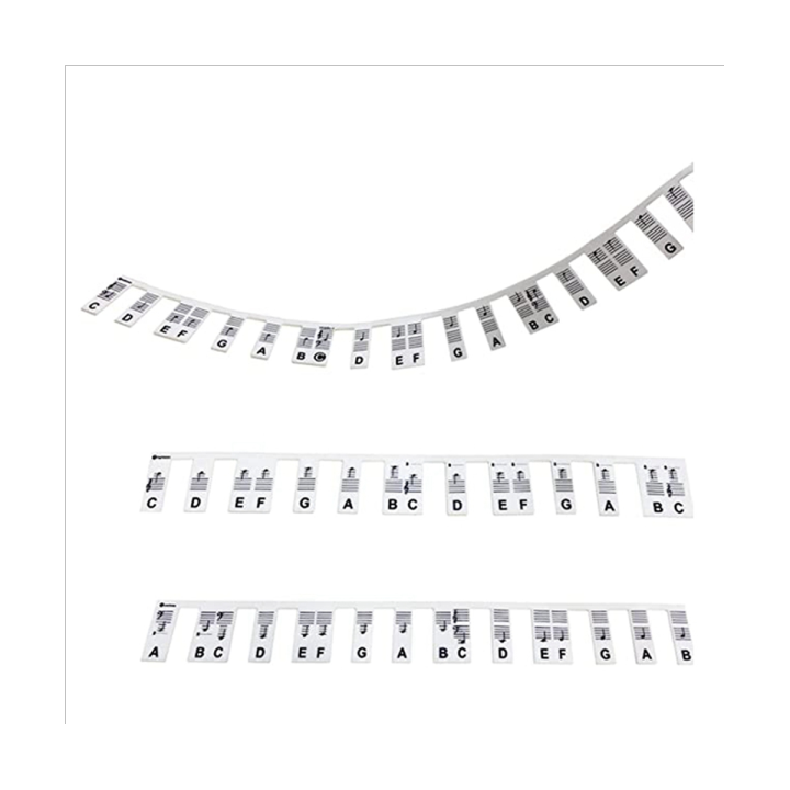 Detachable Piano Keyboard Note Label, 88 Keys Piano Note Guide and ...