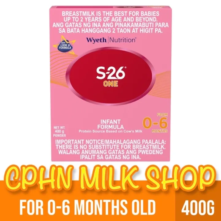 S-26 ONE 400g 0-6 Months Old Infant Formula | Lazada PH