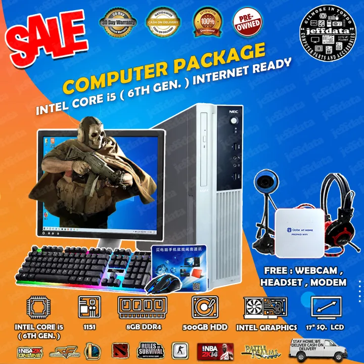 Computer set package NEC ML-T Intel Core i5-6th gen 8gb ddr4 500gb HDD ...