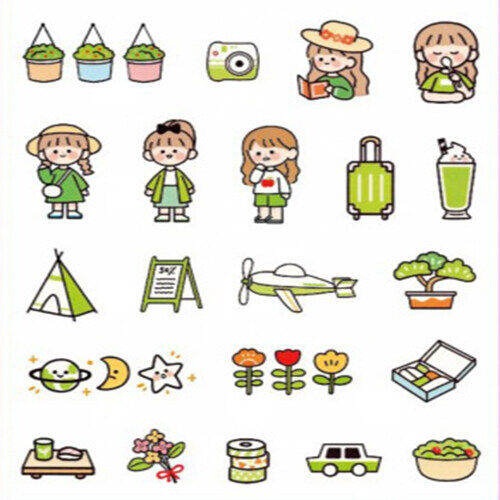 GOOJODOQ 1PC Cute Sticker For Cellphone Mobile Phone Decoration ...