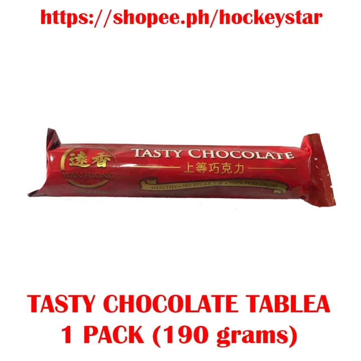 Tasty Chocolate Tablea Pure Cacao Wan Hiong Unsweetened 1 Pack 190 ...