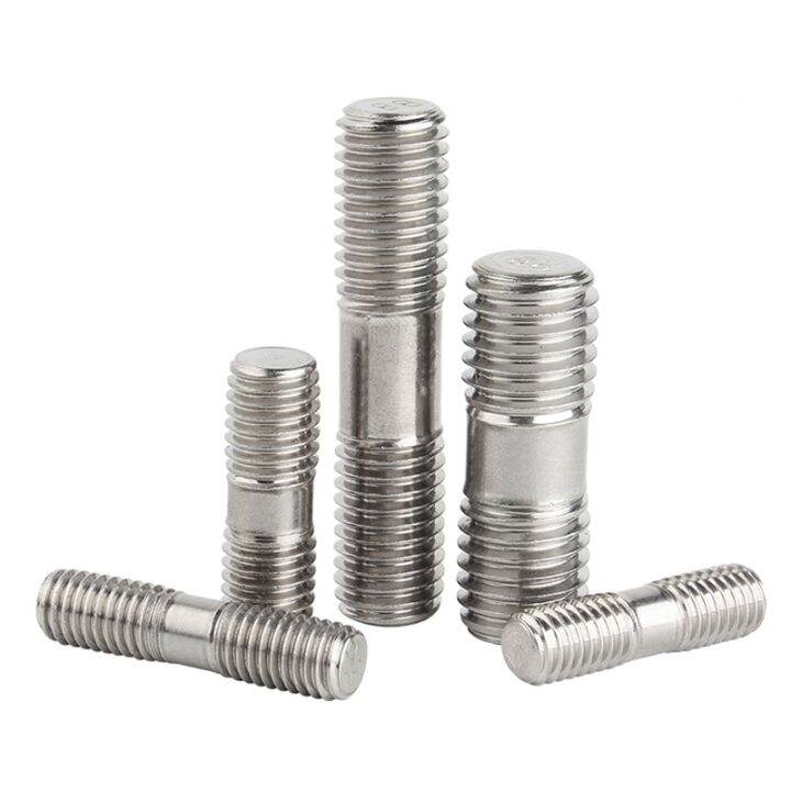Double End Thread Rod A2 304 Stainless Steel Dual Head Threaded Bar Headless Stud Bolts Screw ...