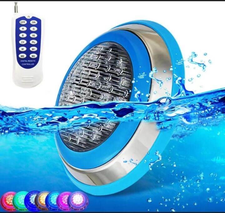 RGB Pool Lights 12W/18W/24/36W/45W Stainless Steel Underwater Light LED Swimming Pool Light ...