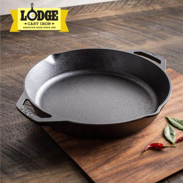 Lodge Cast Iron Dual Handle Pan, 12 inch,Black | Lazada PH
