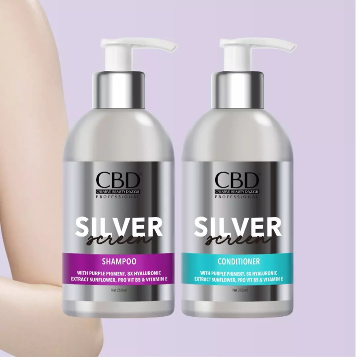 CBD Silver Screen Paket Shampo Dan Conditioner 250ml - Menjaga Warna ...