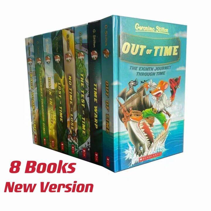 Geronimo Stilton Journey Through Time 8 books set Hardcover Full-color ...