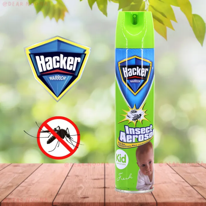 Hacker Insect Aerosol Mosquito Killer Spray - For Kids - No Odor | Lazada PH