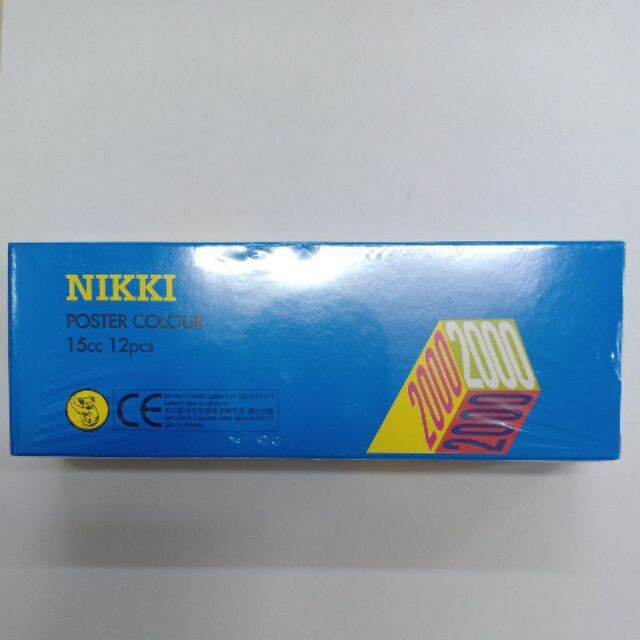 Nikki poster colour 15cc 12pcs | Lazada