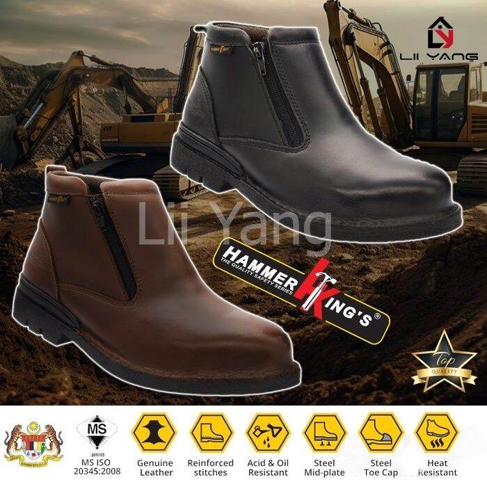 (SIRIM) Safety Boot Kasut Safety Hammer King Exclusive Safety Mens ...
