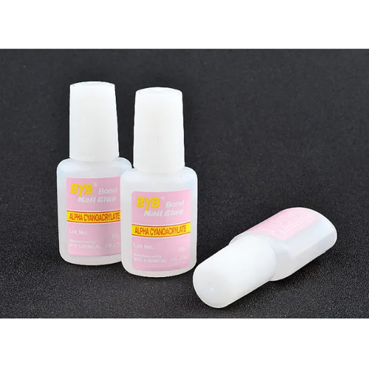 [Kupaoge] 10g beautiful nail art glue with brush on strong adhesive ...