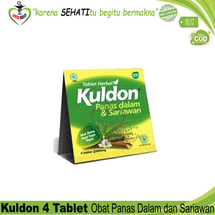 Kuldon Sariawan Strip 4'S Tablet Hisap Panas Dalam Tenggorokan Kering ...