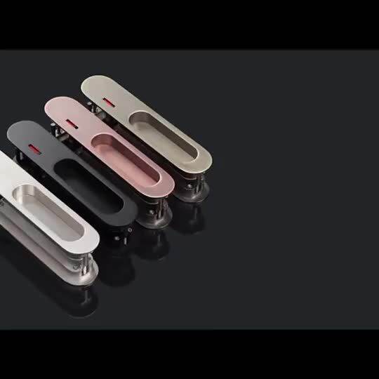 TOPKNORR Sliding Door Lock Hidden Handle Inside Door Lock Modern Anti ...