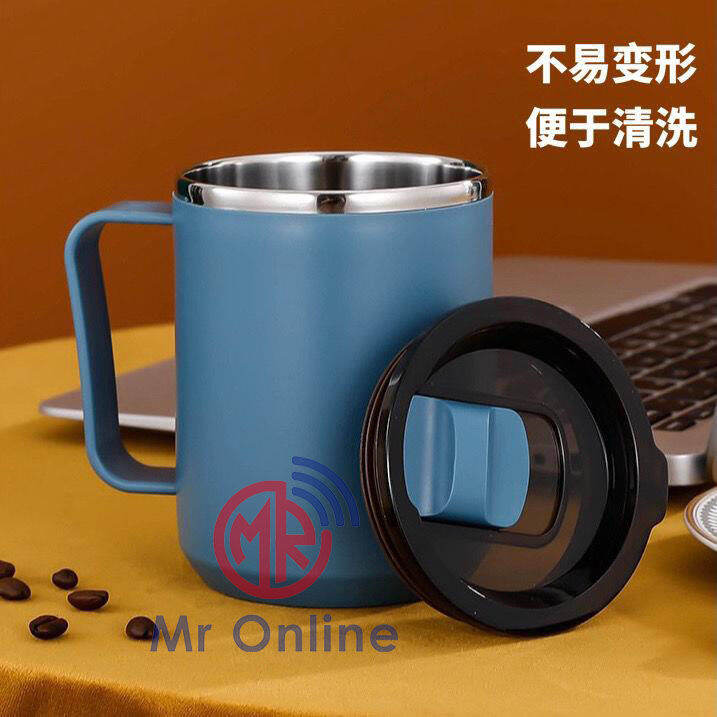 SUS 304 Stainless Steel Coffee Cup/Mug Office Insulation Sealed Cup ...