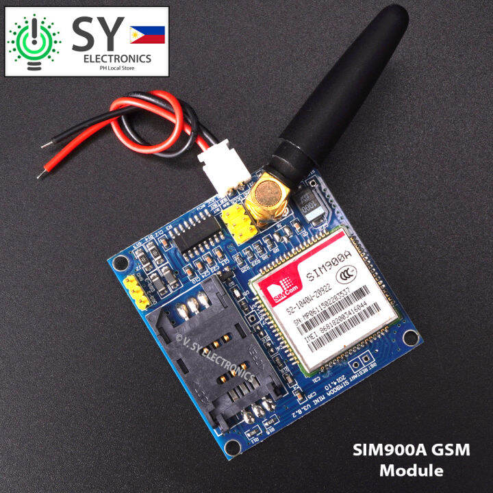 SIM900A GSM GPRS Module Board with Antenna and Power Cable Open Line to All Networks for Arduino ...