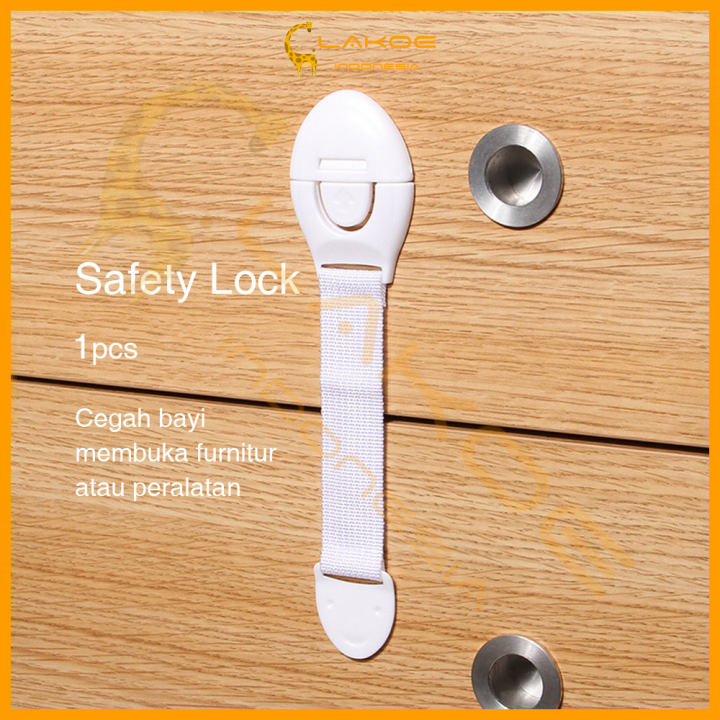 Kunci Pengaman Bayi Pintu Lemari Laci Kulkas / Pengaman Laci Alat ...