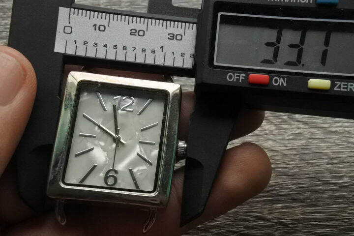 นาฬิกา Fashion มือสองญี่ปุ่น MSPCI ระบบ Quartz ผู้หญิง ทรงสี่เหลี่ยม ...