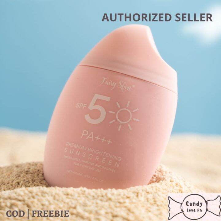 COD ONHAND! Fairy Skin Premium Brightening Sunscreen SPF 50 PA 50g ...