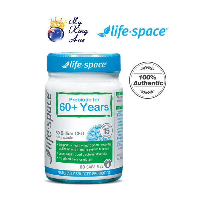 Life Space Probiotic for 60+Years 60 Capsules Digestive Care EXP: 01/ ...