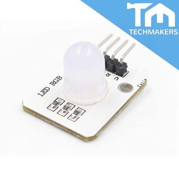10mm LED RGB Module Common Anode Active-Low (Can Control with PWM for Any Color) 4-Pin for ...