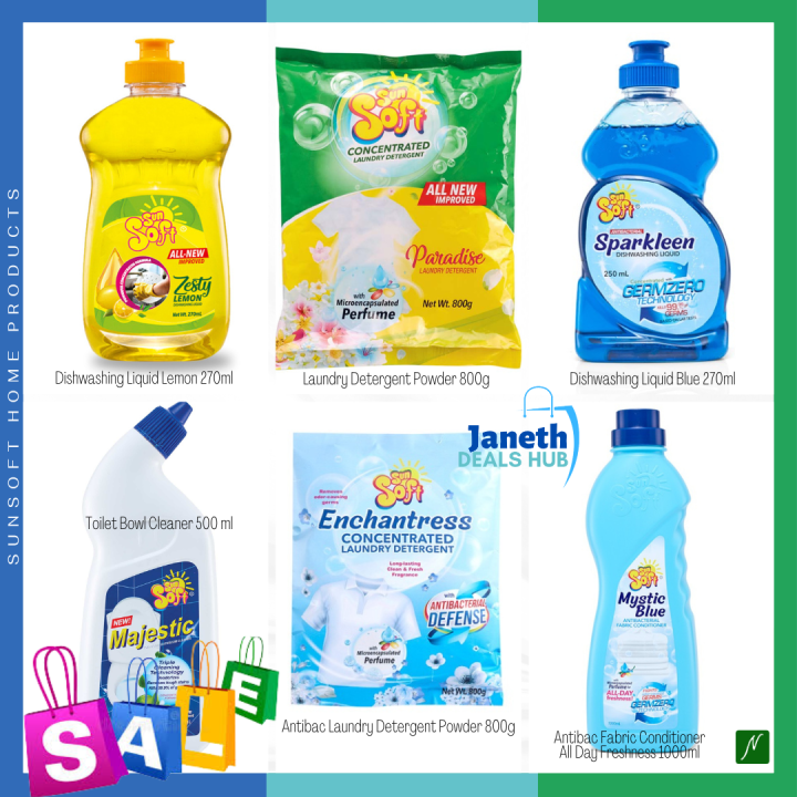 Sunsoft Products (Dishwashing Liquid, Detergent Powder, Toilet Bowl ...